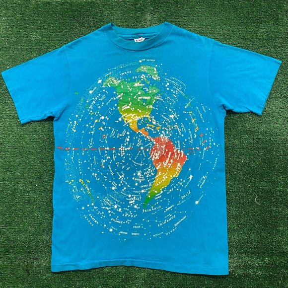 Hanes | Shirts | Vintage 8s Stars Constellations Sky Map Single Stitch ...
